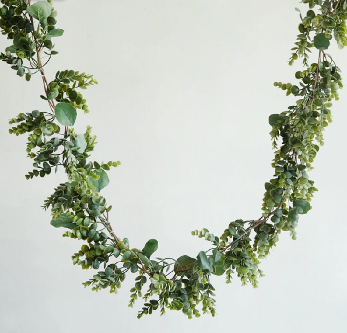 Faux Garland 5ft Real Touch Green Artificial - Etsy
