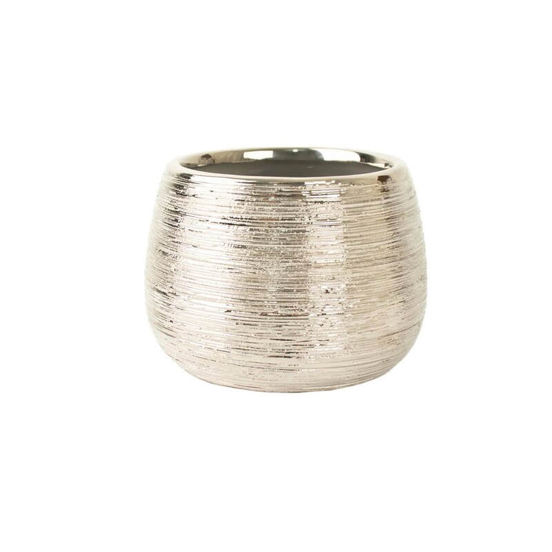 Silver Hanging Planter - Etsy