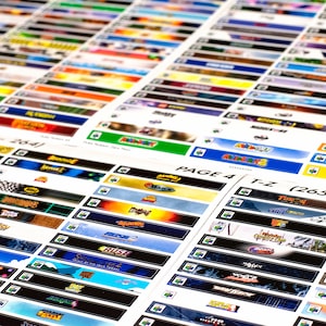 N64 "half Width" End Labels - Entire US Library + Variants + Player's ...