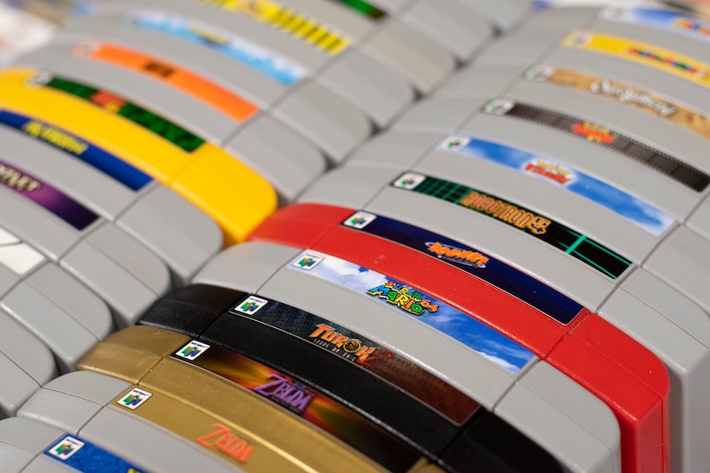 N64 half Width End Labels Entire US Library - Etsy
