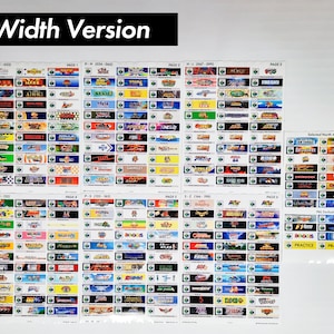 Japanese N64 Cartridge Top End Labels - All 198 Japanese Labels + 24 ...