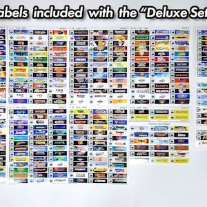 N64 Cartridge Top End Labels DELUXE SET - Entire US Library + Variants ...
