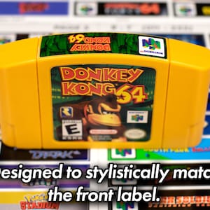 N64 Cartridge Top End Labels DELUXE SET - Entire US Library + Variants ...
