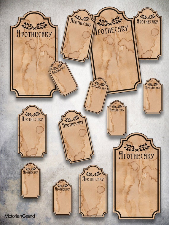 9 Blank Apothecary Label Template Template Monster