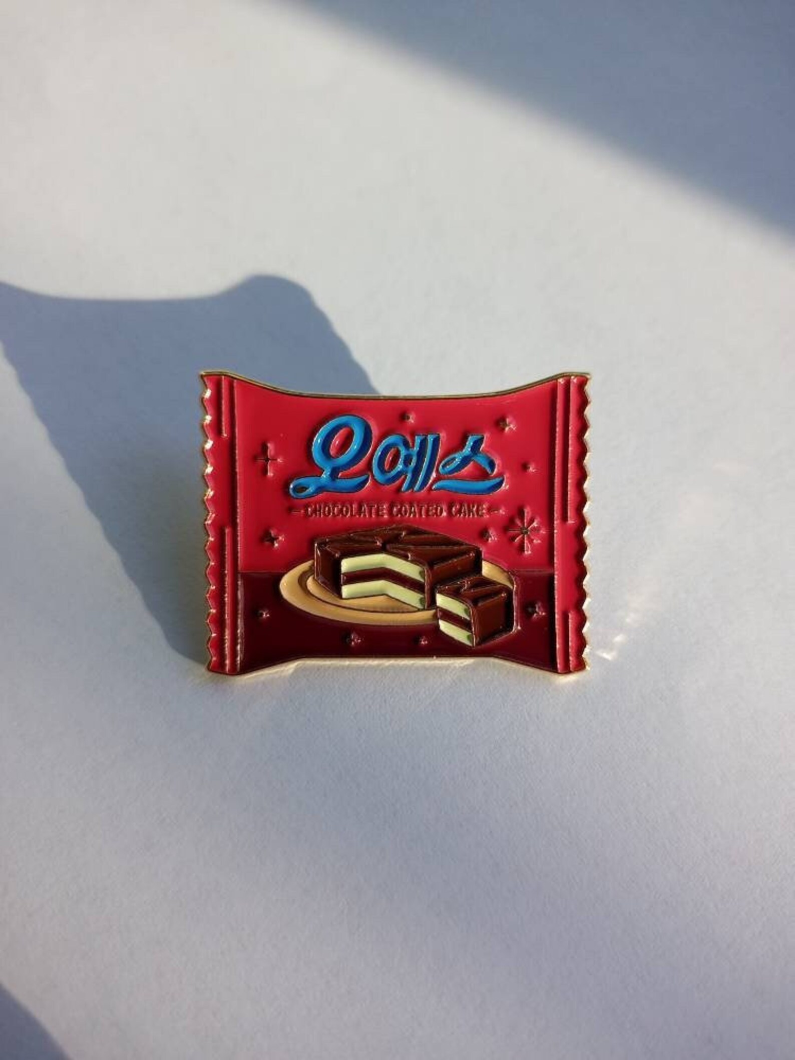 Korean Oh Yes Chocolate Coated Cake Enamel Pin - Etsy