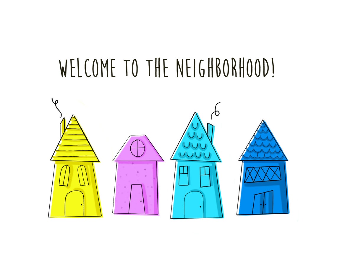 Housewarming Card Welcome to the Neighborhood - Etsy