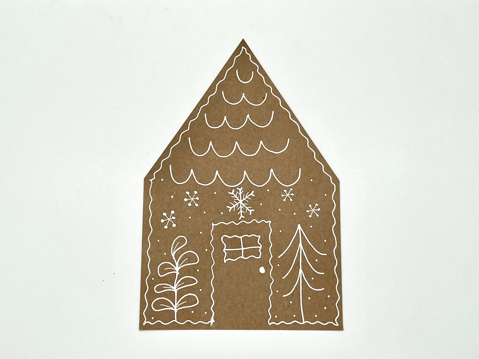 Holiday Card Pack Gingerbread Houses - Etsy