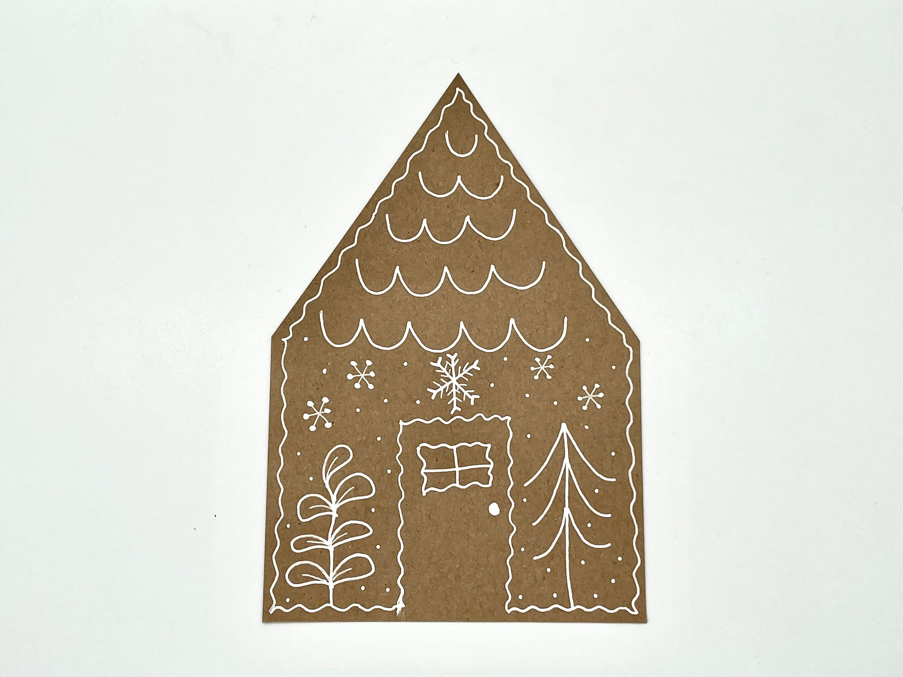 Holiday Card Pack Gingerbread Houses - Etsy