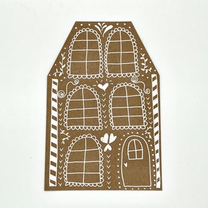 Holiday Card Pack Gingerbread Houses - Etsy