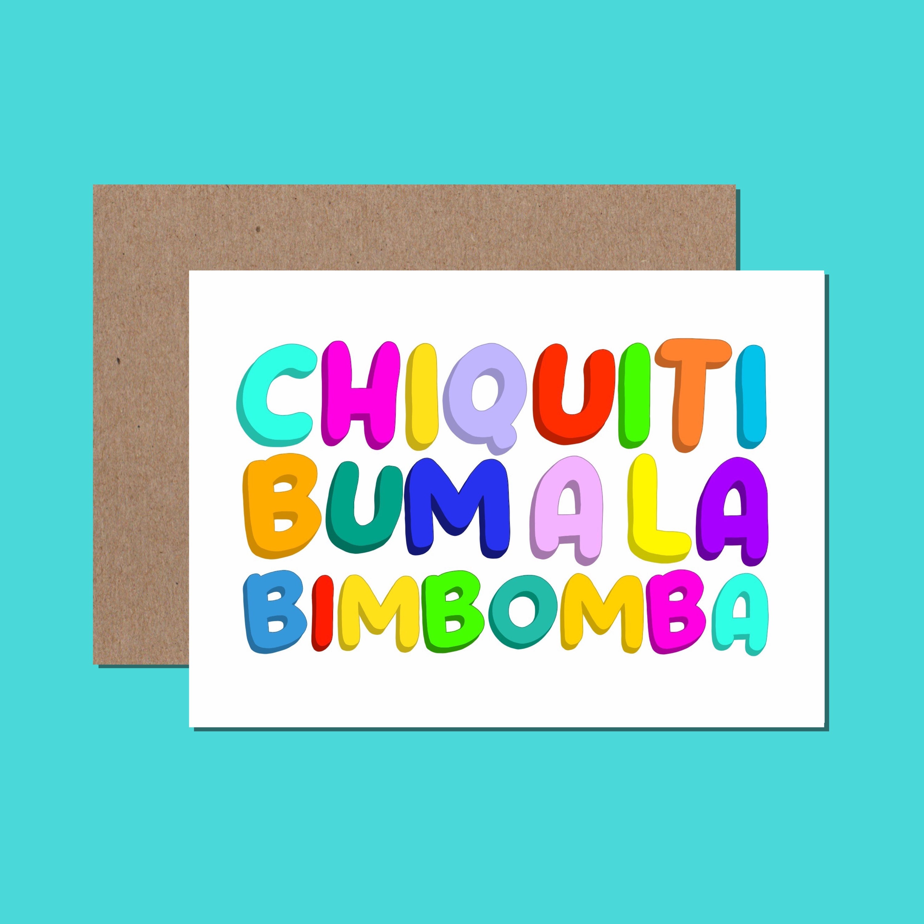 Birthday Card - Chiquiti Bum a La Bim Bom Ba! - Etsy