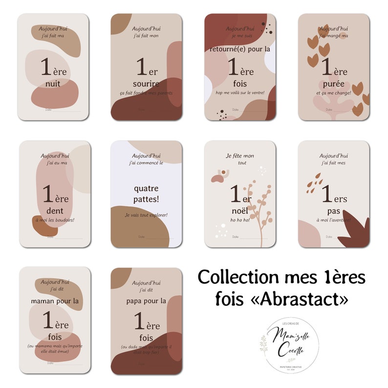 Milestone Cards - Birth - Baby - Family - Pregnancy - Souvenir ...