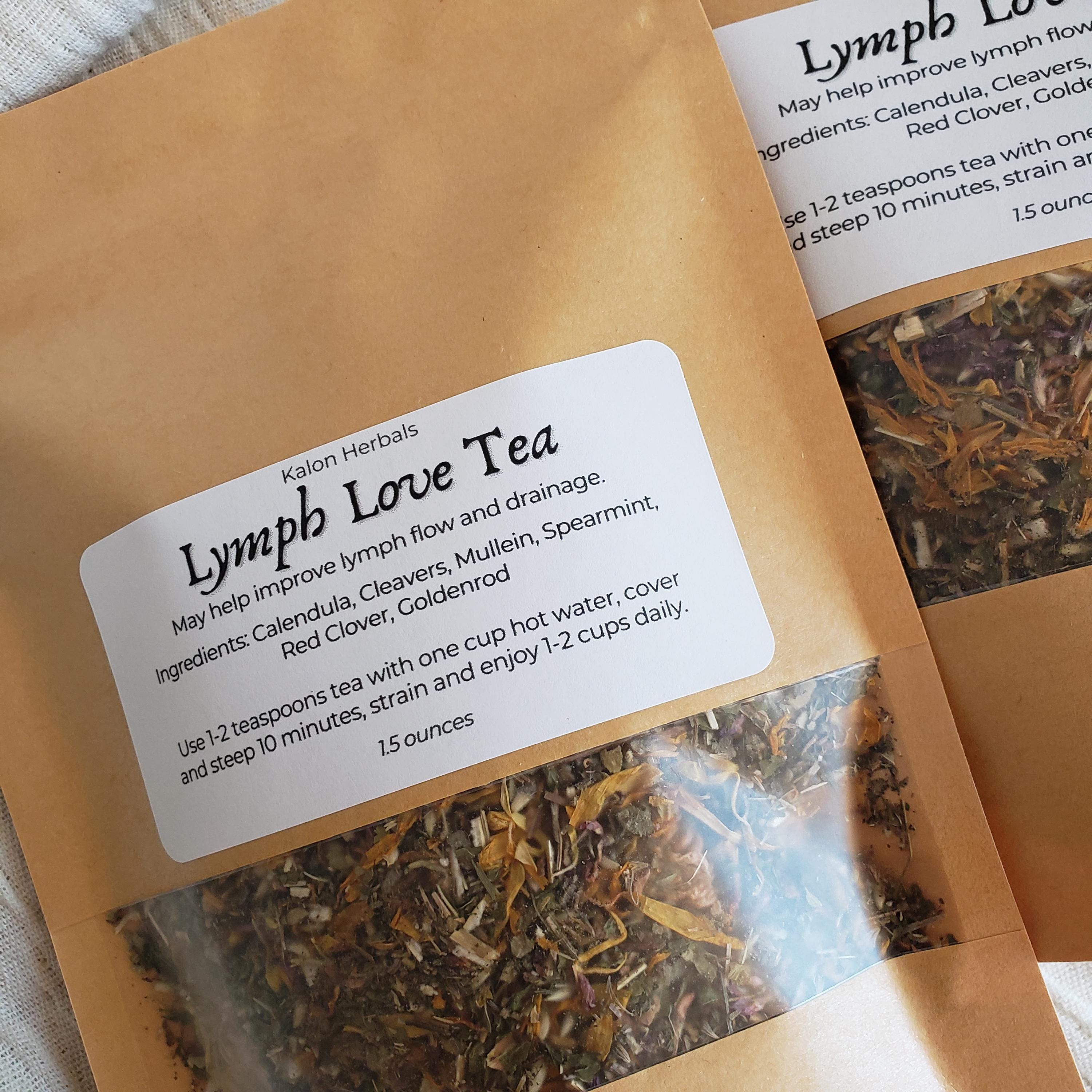 Lymph Love Herbal Tea, Organic Lymphatic Support and Drainage, Sinus ...
