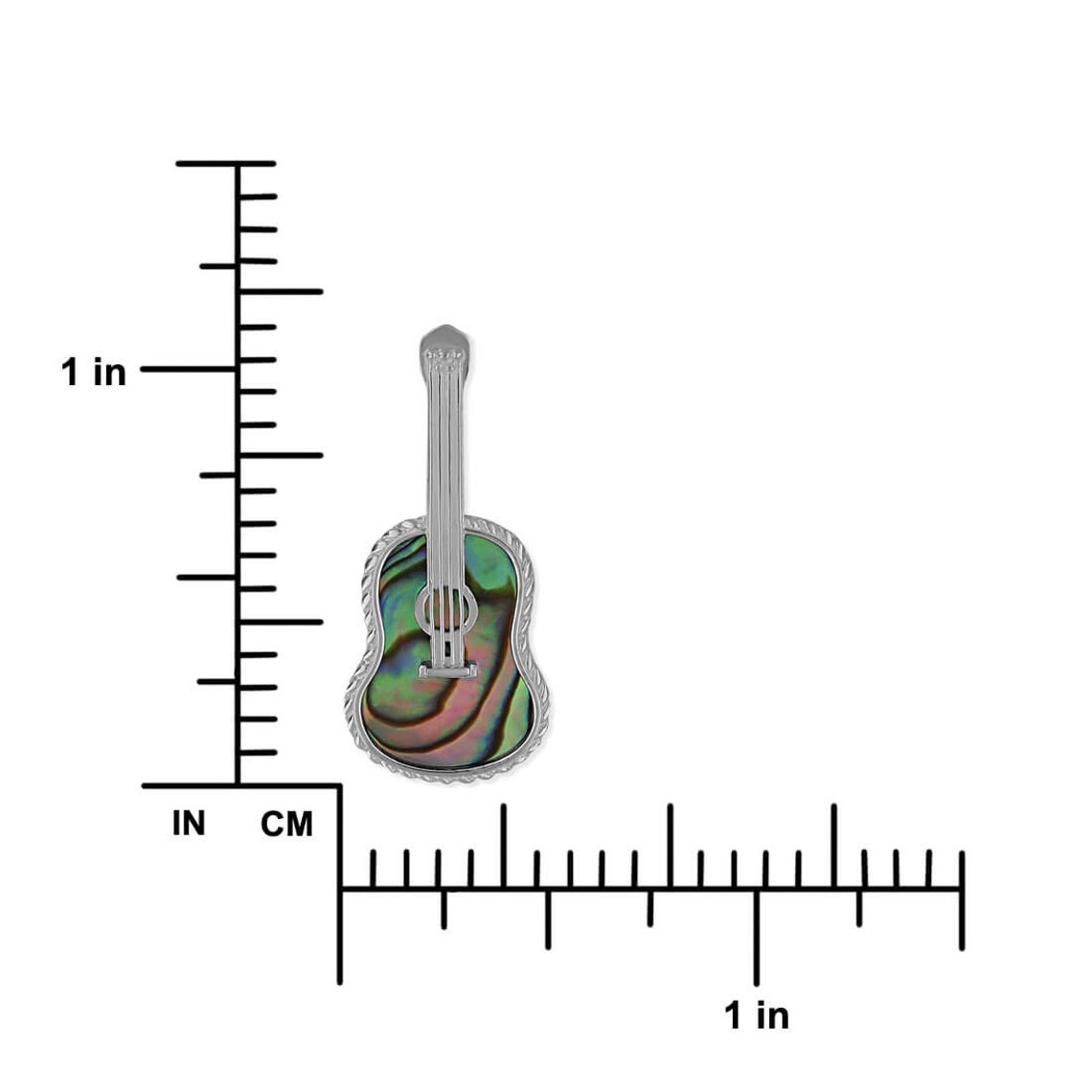 Sterling Silver Abalone Ukulele Pendant Necklace, Hawaiian Jewelry - Etsy