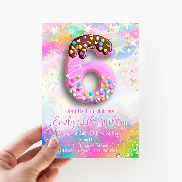 6th Birthday Invitation Girl - Etsy