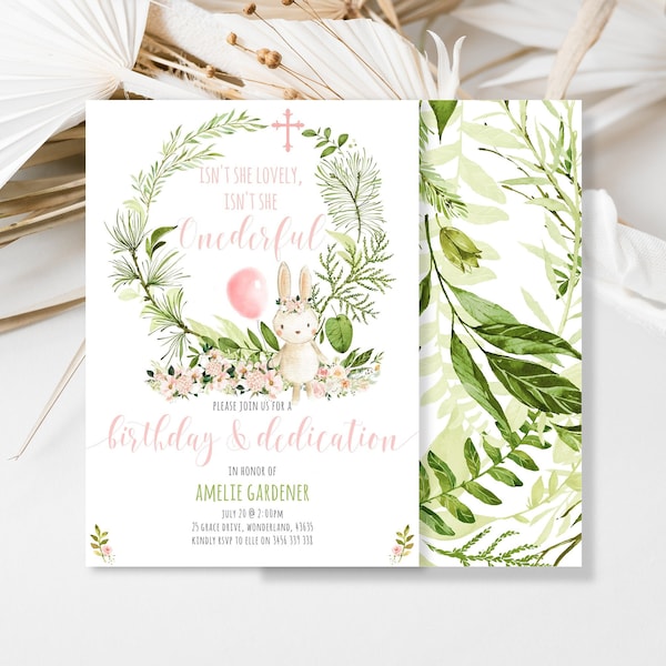 Dedication and Birthday Invitation - Etsy