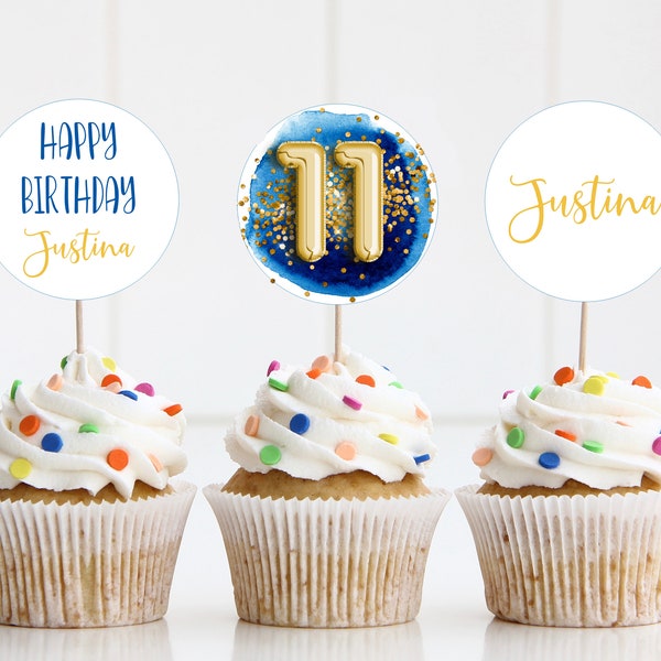 11th Birthday Cake Topper - Etsy