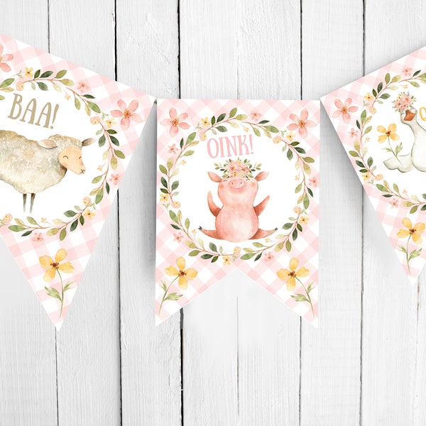 Farm Birthday Banner - Etsy