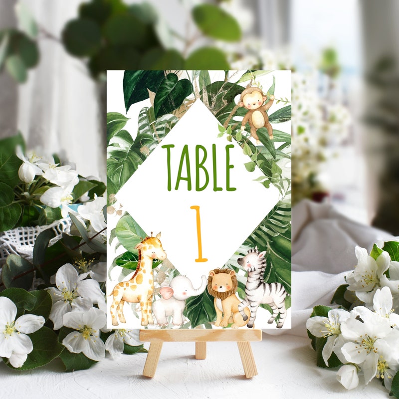 Shower Table Numbers - Etsy