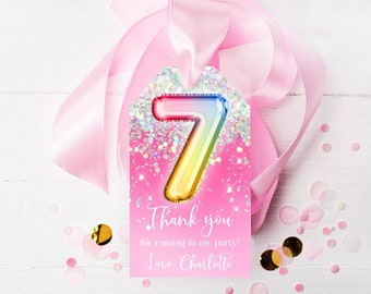 7th Birthday Tags | Etsy