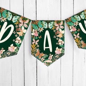 Fairy Birthday Printable Banner, Fairy Banner, Butterfly Banner, Fairy ...
