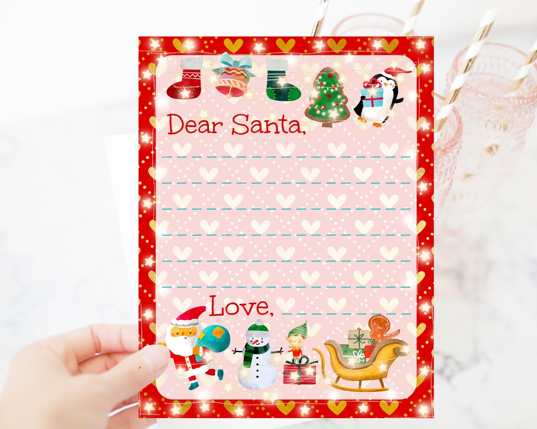 Dear Santa Letter, Letter to the North Pole, Letter to Santa, Kids ...