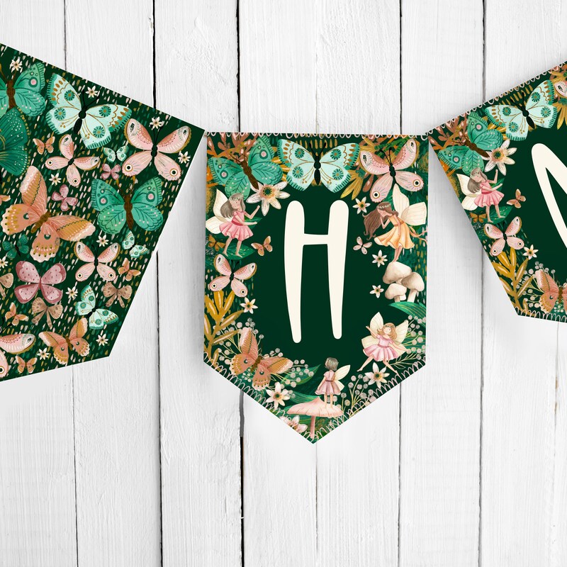 Butterfly Birthday Banner - Etsy