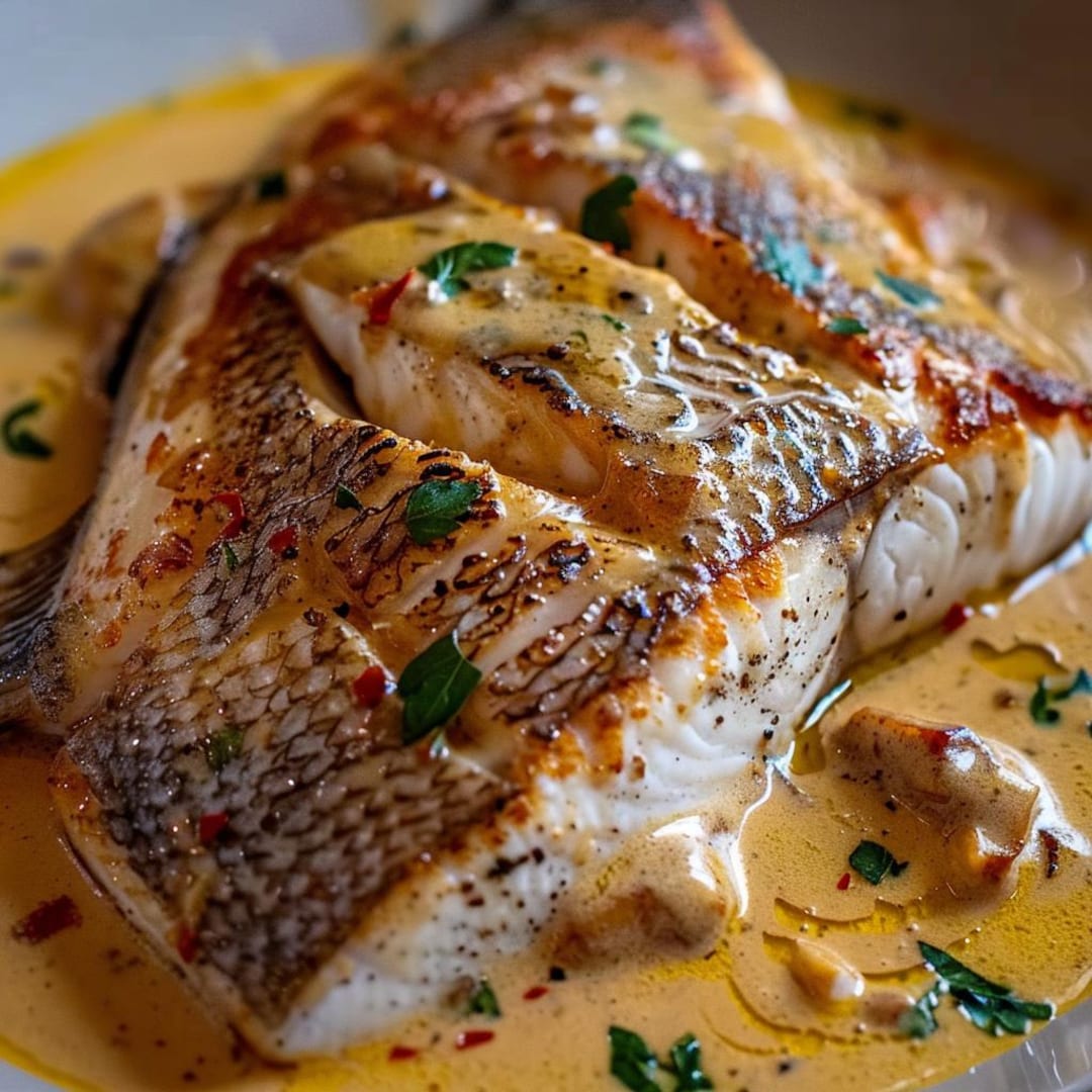 Downloadable Red Snapper With Creamy Creole Sauce Recipe – Bold ...