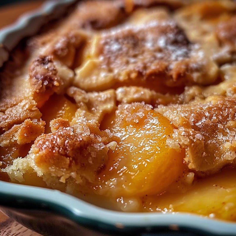Lazy Man's Peach Cobbler Recipe – Easy & Delicious Downloadable Dessert ...