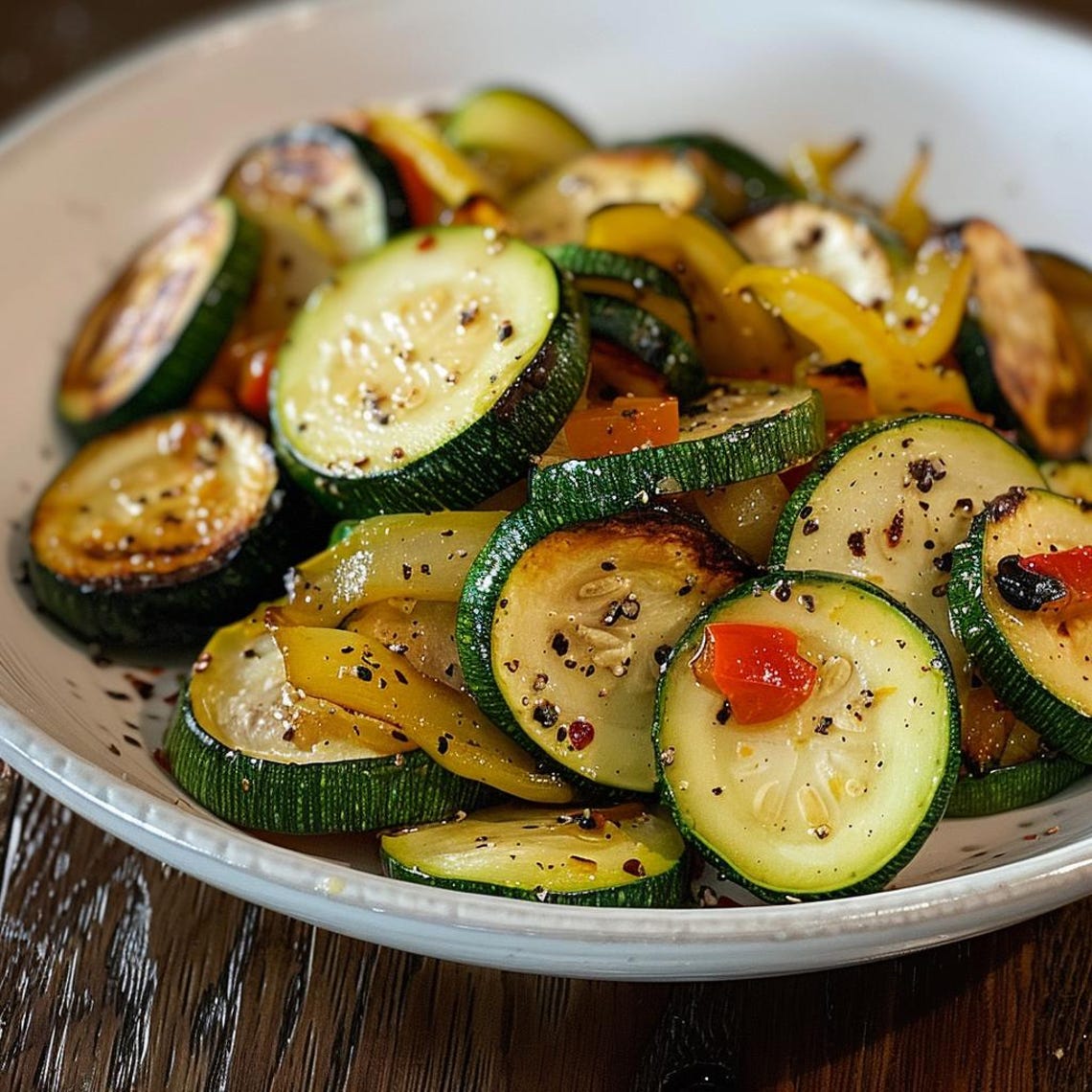 Downloadable Sautéed Zucchini With Mushrooms & Tomatoes Recipe - Etsy