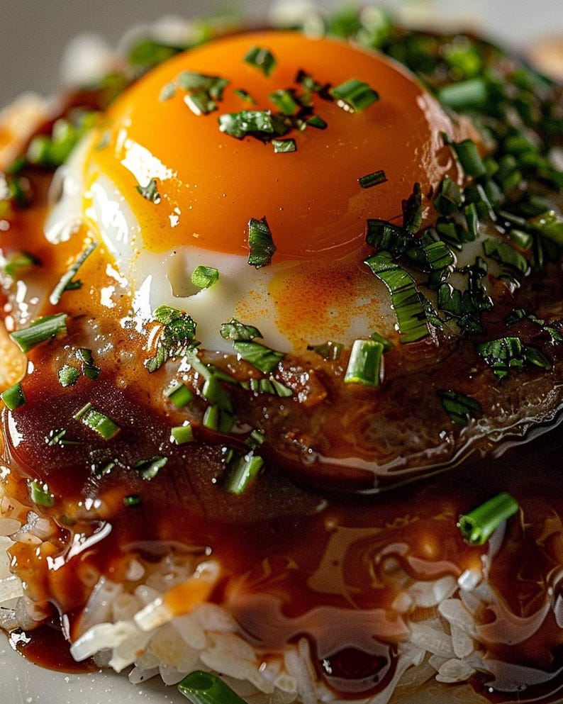 Loco Moco Hawaiian Lunch – Downloadable Savory & Satisfying Island ...