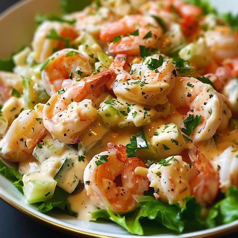 Creamy Shrimp Remoulade Salad Recipe - Downloadable Southern Delight - Etsy