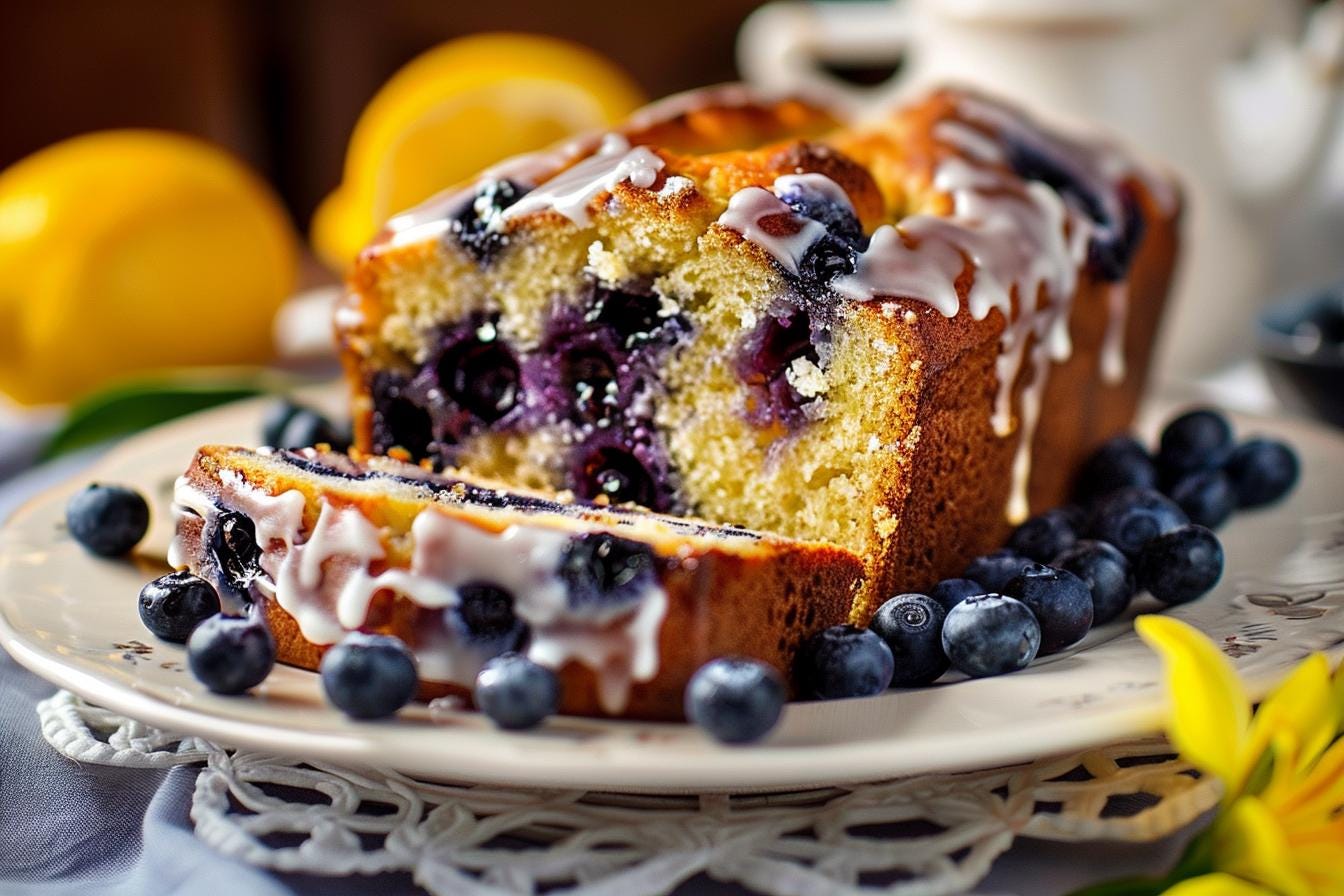 Zesty Lemon Blueberry Bread Recipe - Downloadable Recipe - Etsy