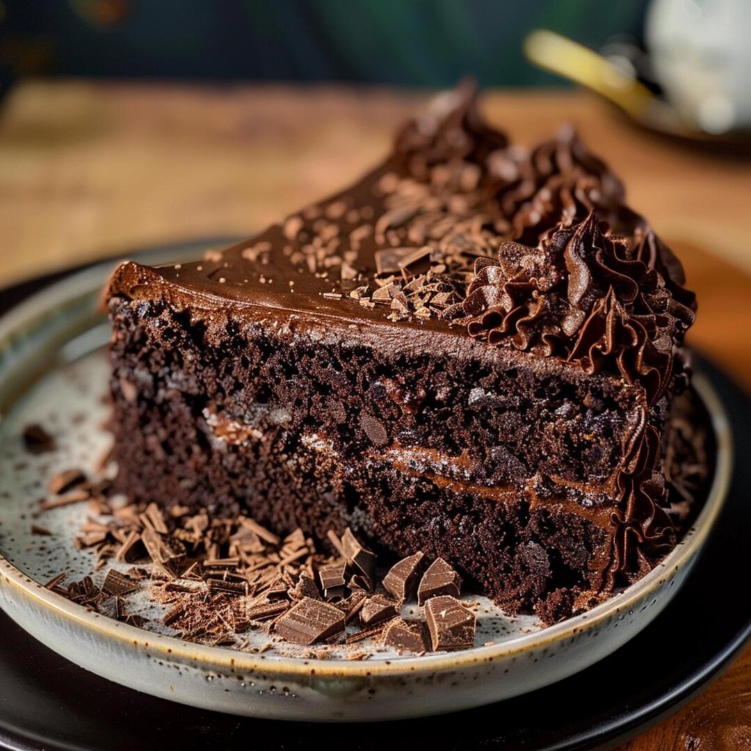Magical Double Chocolate Moist Fudge Cake - Etsy
