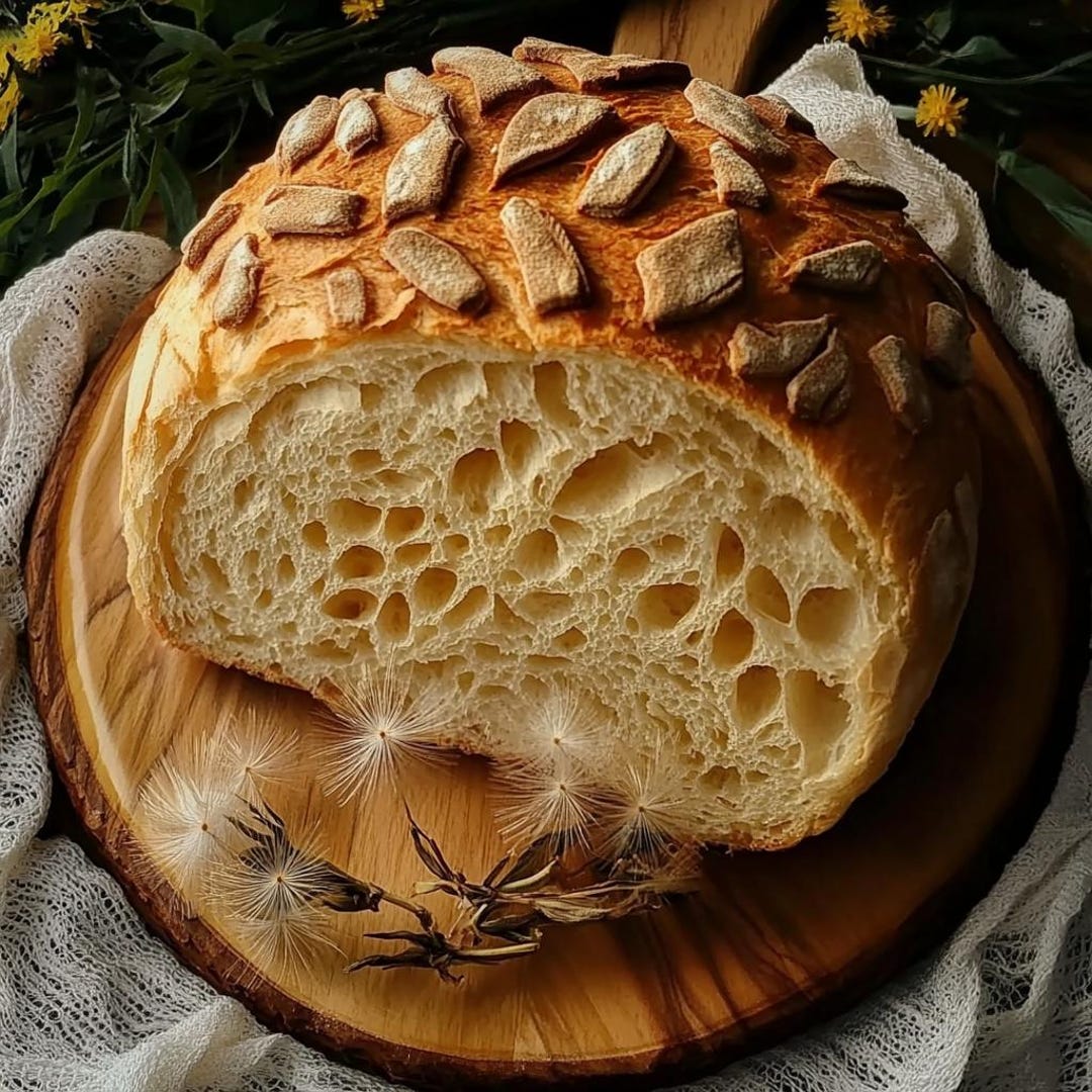 Dandelion Bread Recipe – Foraged Wildflower Loaf, Printable PDF ...