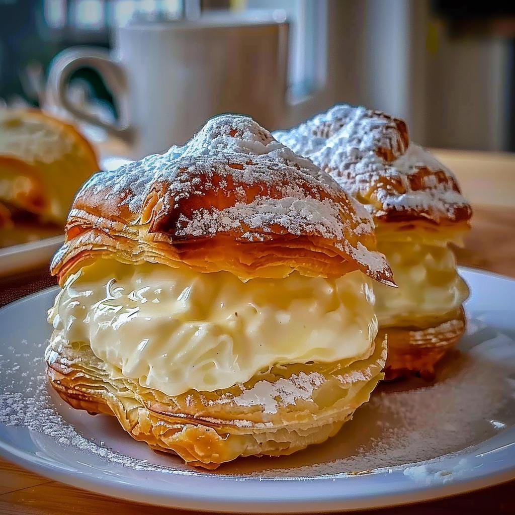 Special Italian Cream Puffs With Custard Filling - Downloadable Recipe ...