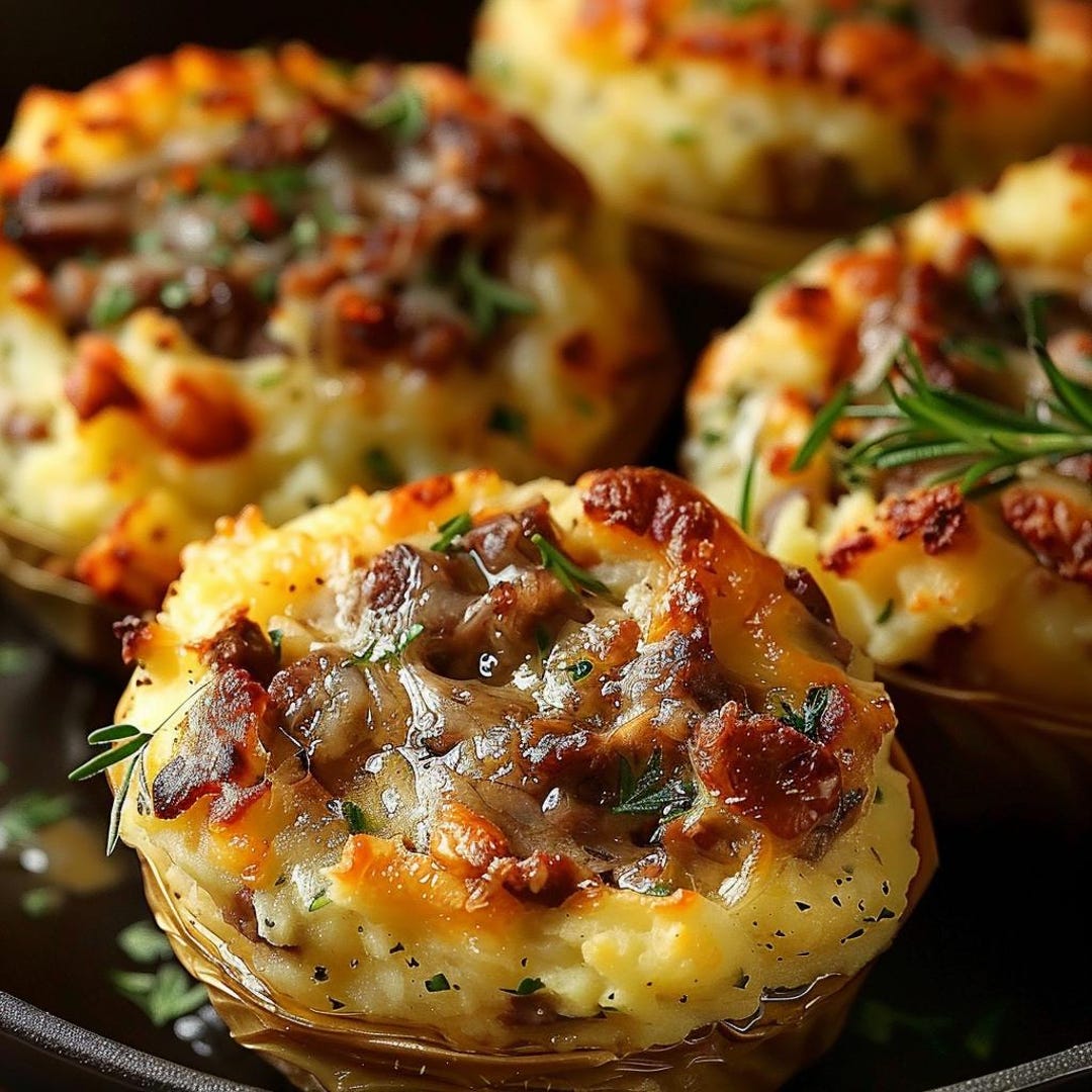 Stuffed Mashed Potato Nests Recipe – Savory & Fun Downloadable Side ...