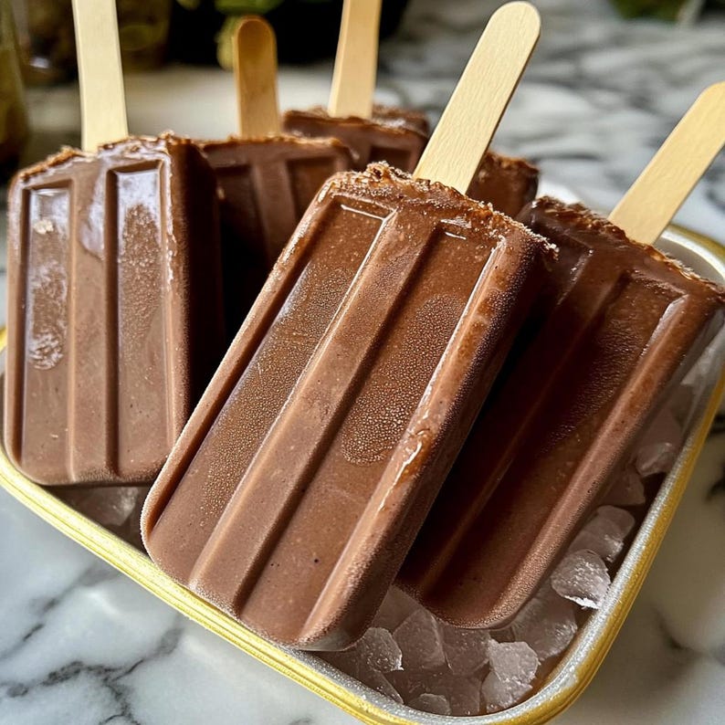 Homemade Fudgesicles Recipe – Creamy Chocolate Popsicles, Instant PDF ...
