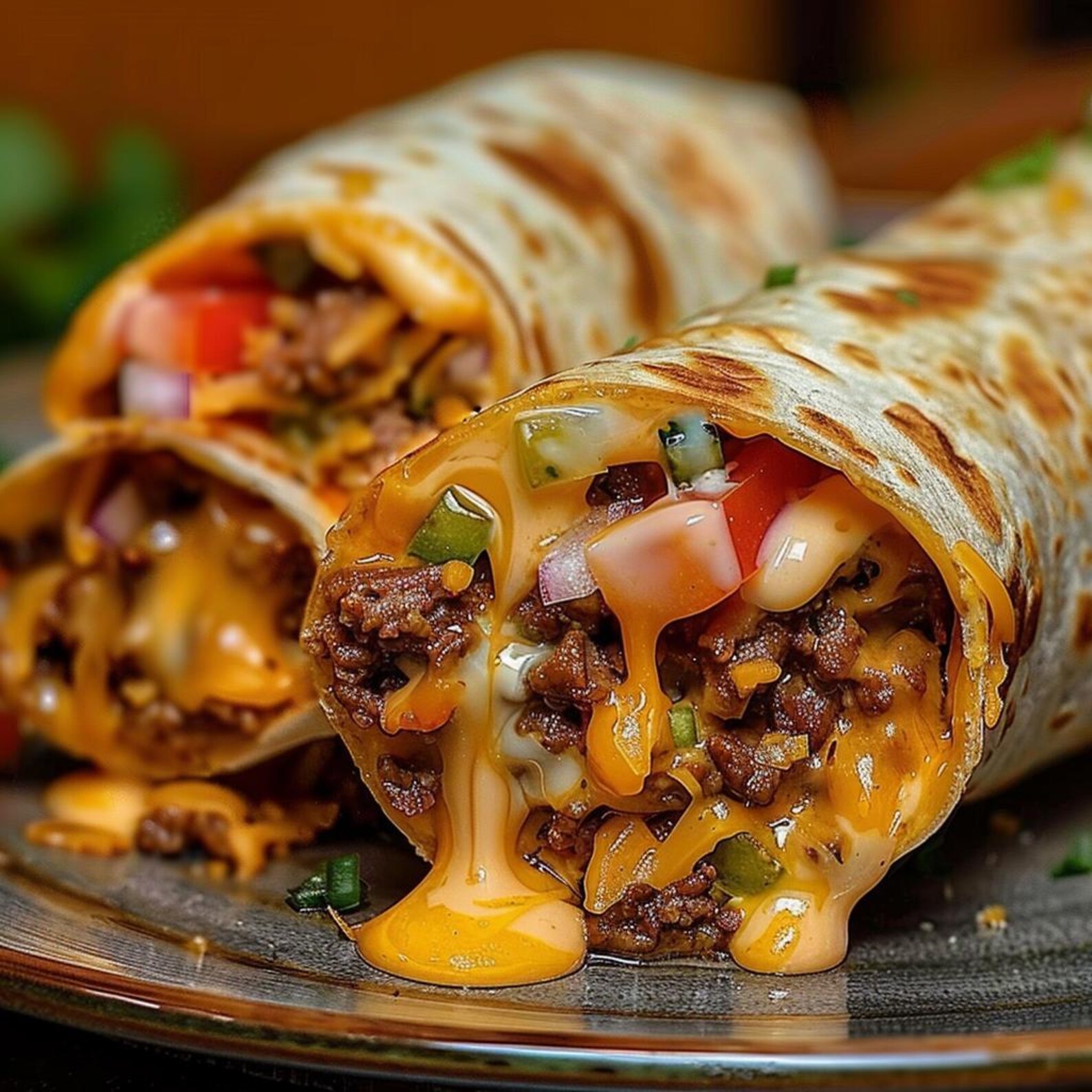 Cheesy Nacho Cheese Beef Wraps Recipe - Downloadable Quick Dinner ...