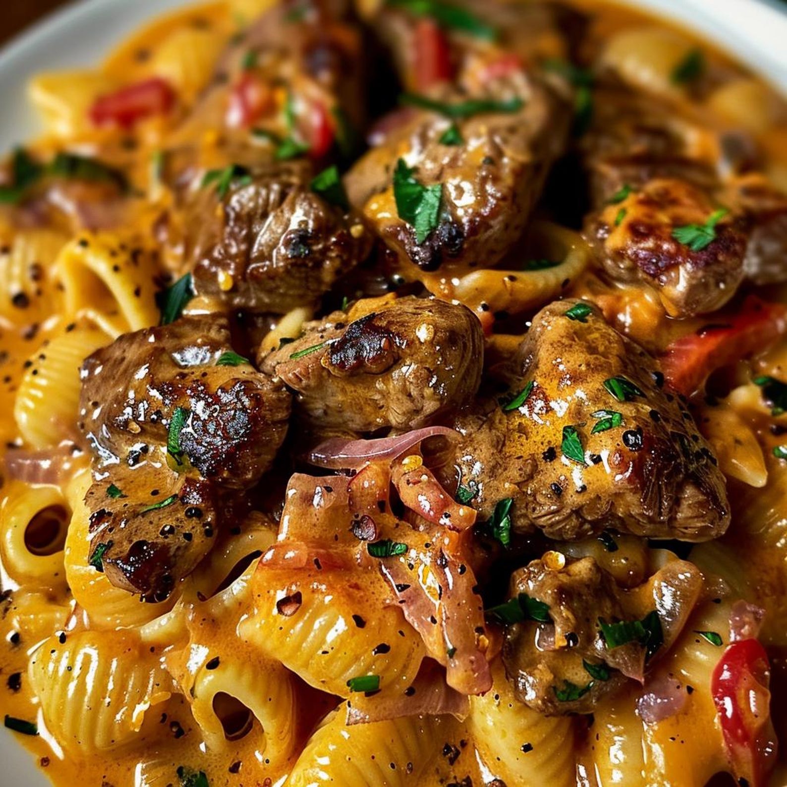 Creamy Paprika Steak Shells – Downloadable Recipe - Etsy