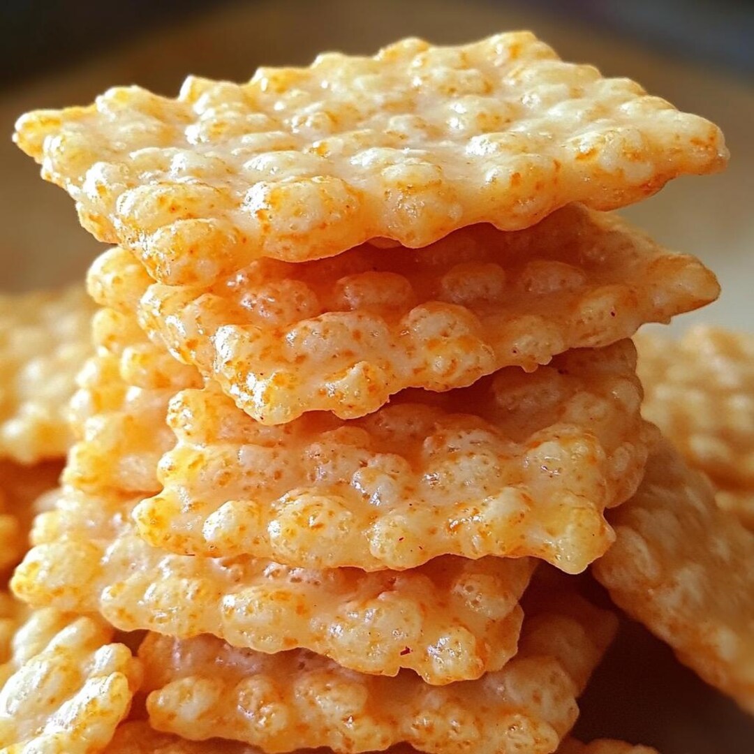 Rice Krispie Cheddar Crackers - Savory Snack Recipe - Downloadable ...