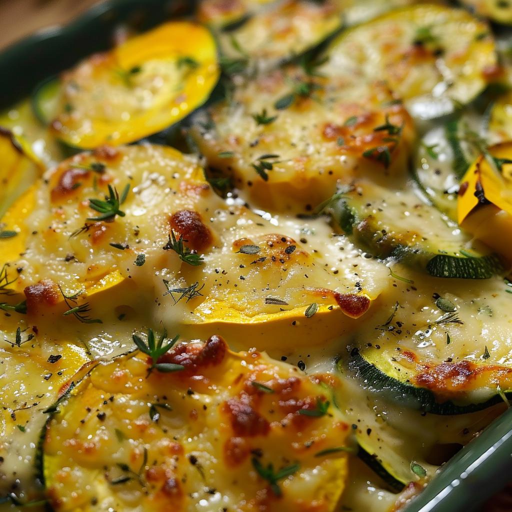 Zucchini and Yellow Squash Au Gratin – Printable Recipe Card Download ...
