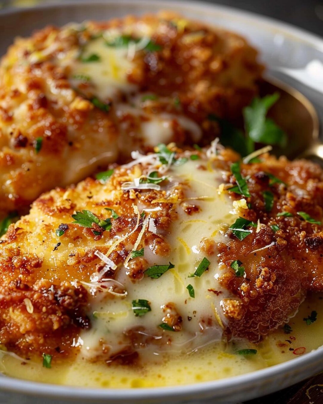 Zesty Lemon Pecorino Crispy Chicken – Downloadable Bright & Crunchy ...