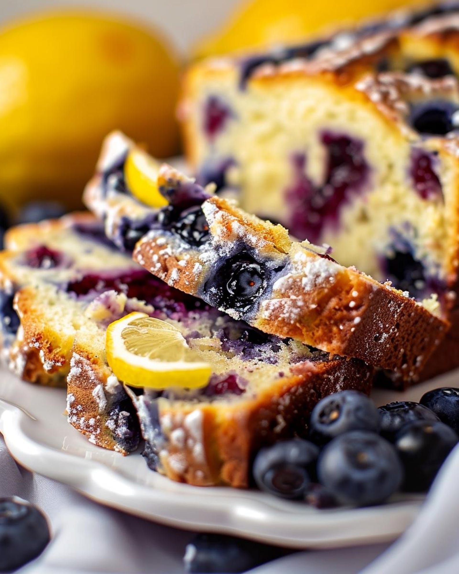 Zesty Lemon Blueberry Bread Recipe - Downloadable Recipe - Etsy