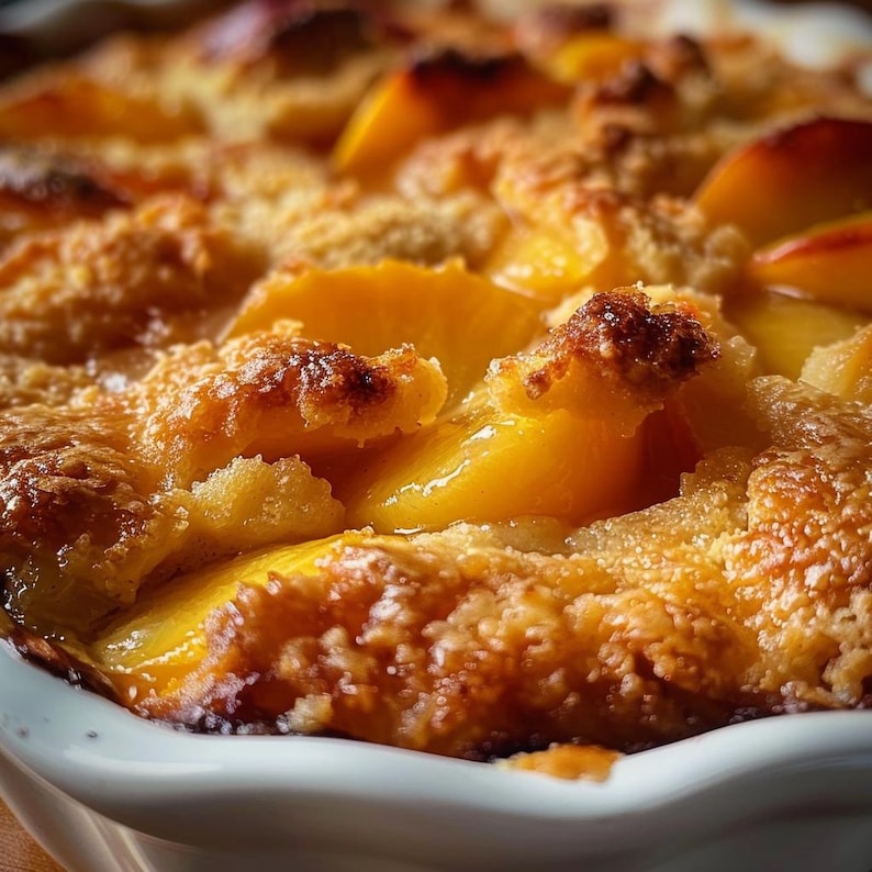 Lazy Man's Peach Cobbler Recipe – Easy & Delicious Downloadable Dessert ...