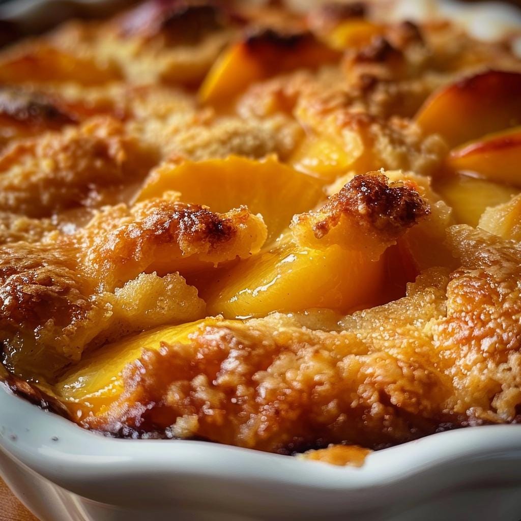 Lazy Man's Peach Cobbler Recipe – Easy & Delicious Downloadable Recipe ...