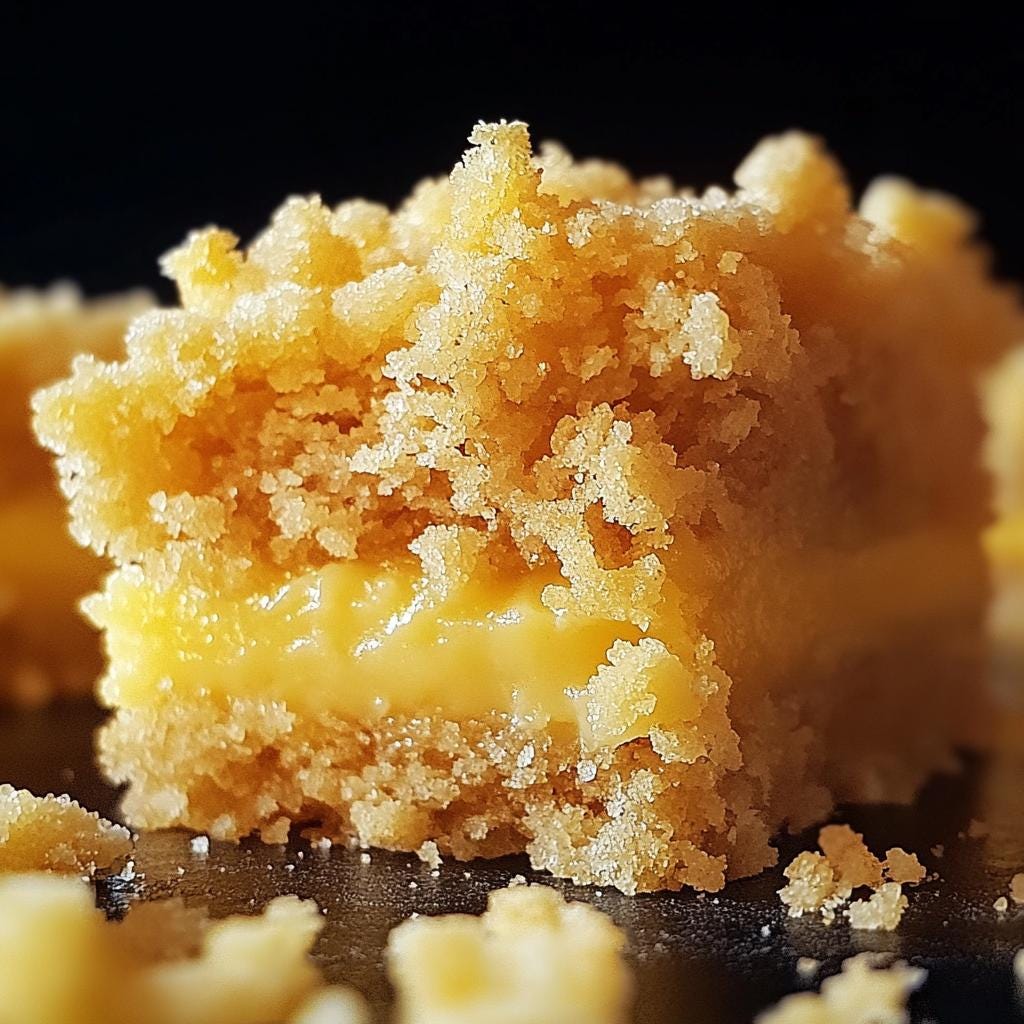 Lemon Crumb Bars Recipe - Printable Downloadable Baking Instructions - Etsy