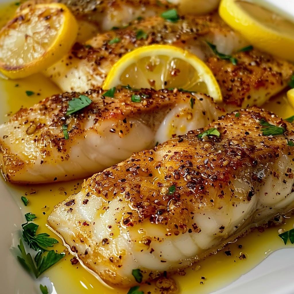 Downloadable Zesty Lemon Butter Fish Fillet Recipe – Fresh & Flavorful ...
