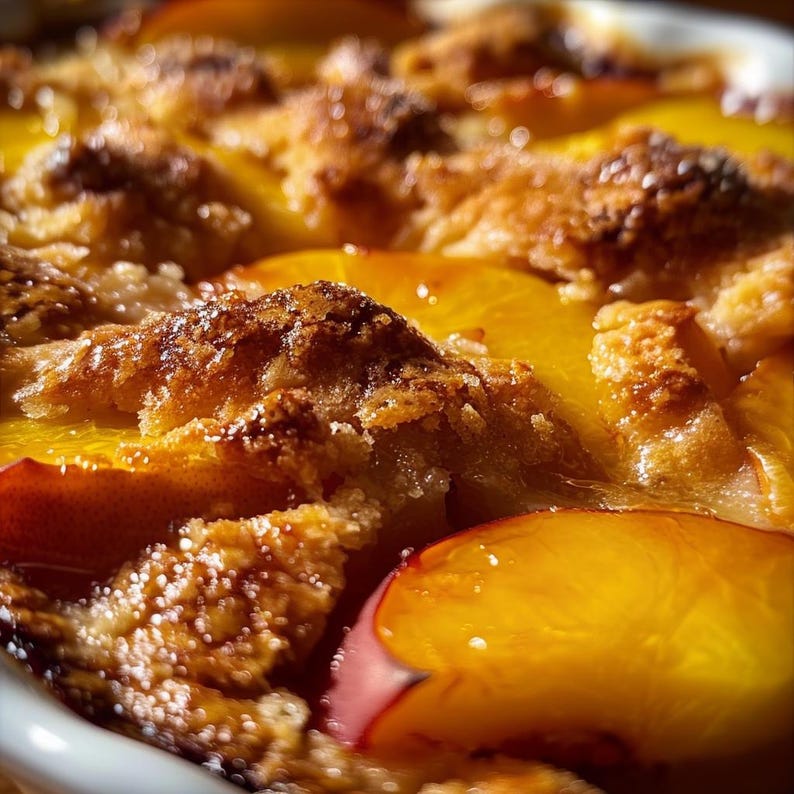 Lazy Man's Peach Cobbler Recipe – Easy & Delicious Downloadable Dessert ...