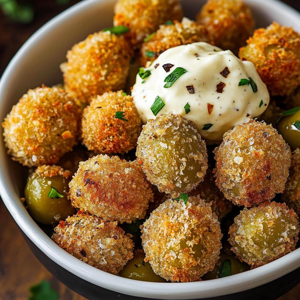 Fried Olives With Garlic Aioli Recipe - Printable Downloadable Guide - Etsy