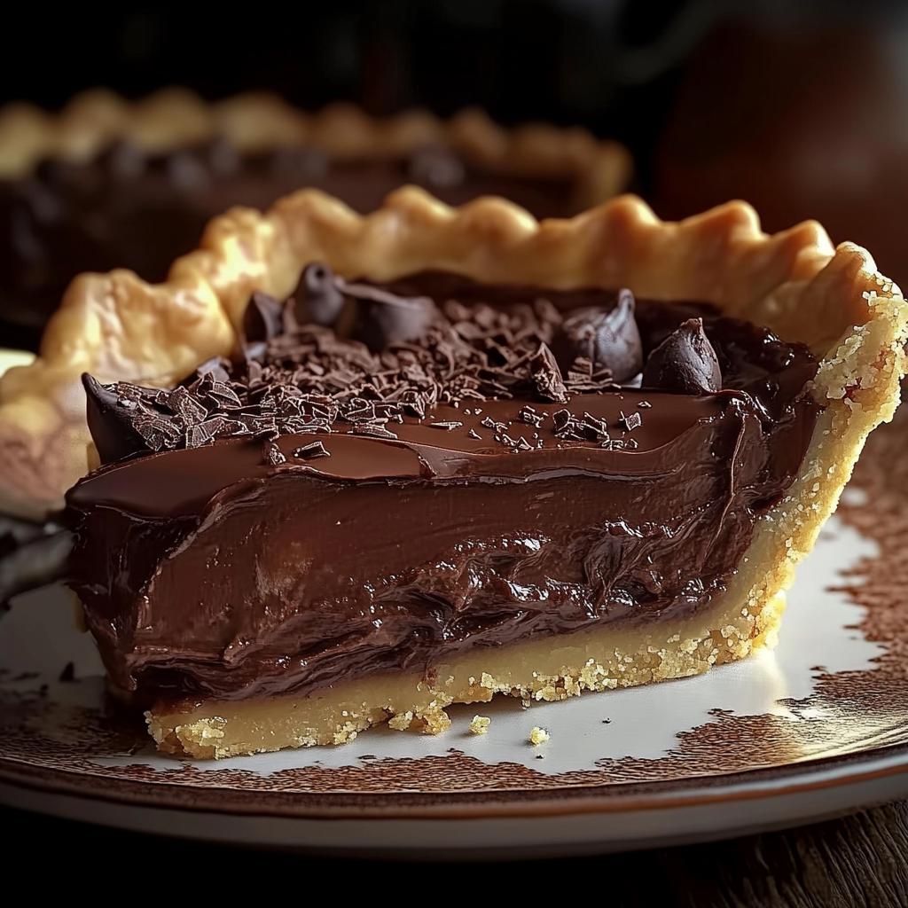 Old Fashioned Chocolate Pie - Classic & Downloadable Recipe! - Etsy